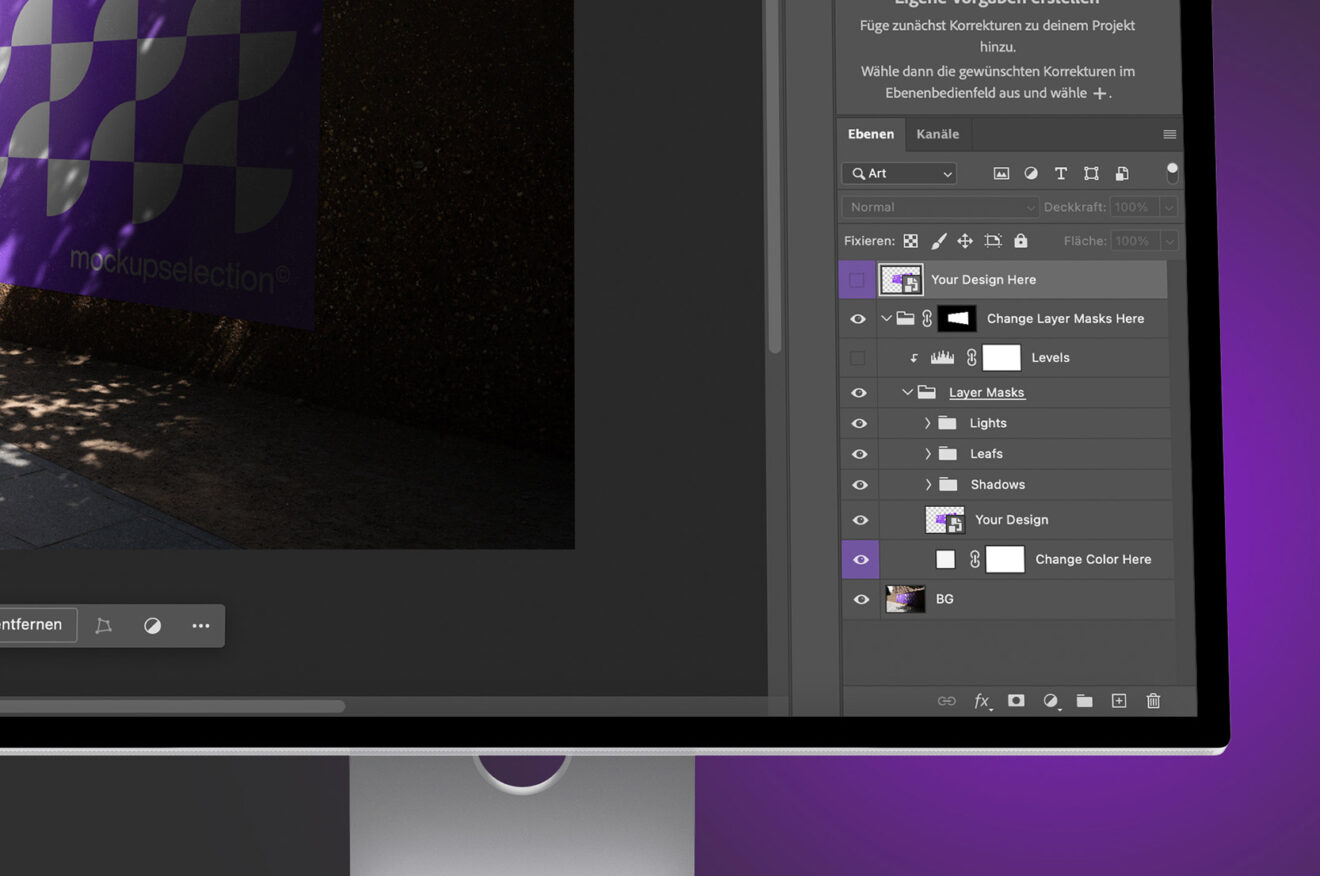 Instructions - Mockup Selection